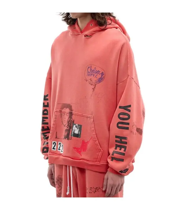 PALY HOLLYWOOD Patterned Printed Hoodie