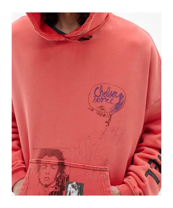 PALY HOLLYWOOD Patterned Printed Hoodie