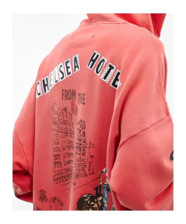PALY HOLLYWOOD Patterned Printed Hoodie