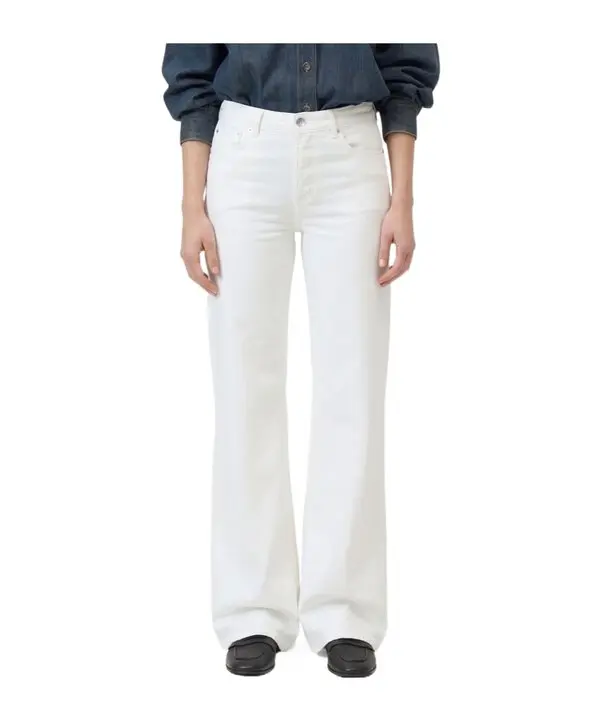 Closed Straight-leg Casual Pants