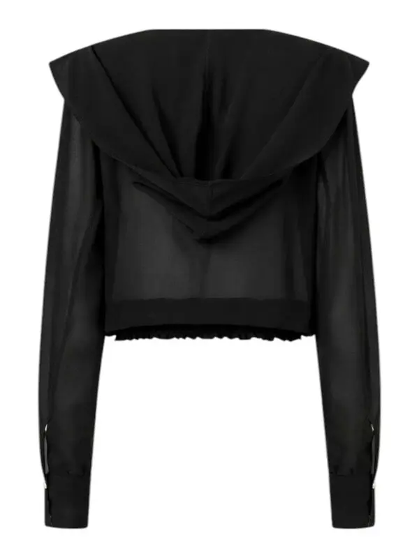 Pinko Long Sleeve V-neck Shirt With Elasticated Hem