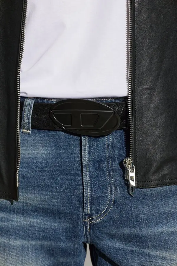 DIESEL® B 1 Dr 2 0 Logo Buckle Belt