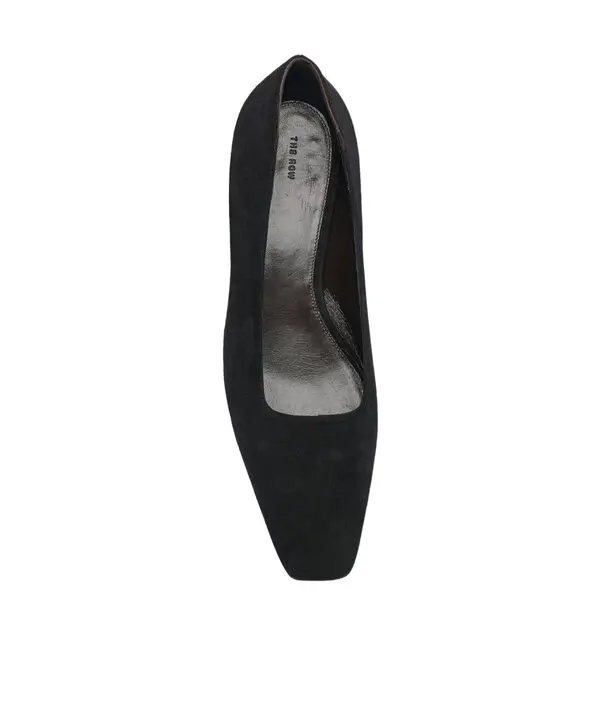 THE ROW June Wedge Heel Shoes In Suede