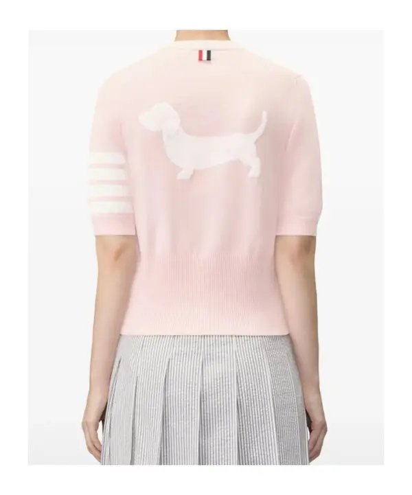 Thom Browne Intarsia Dog Knitted Sweater