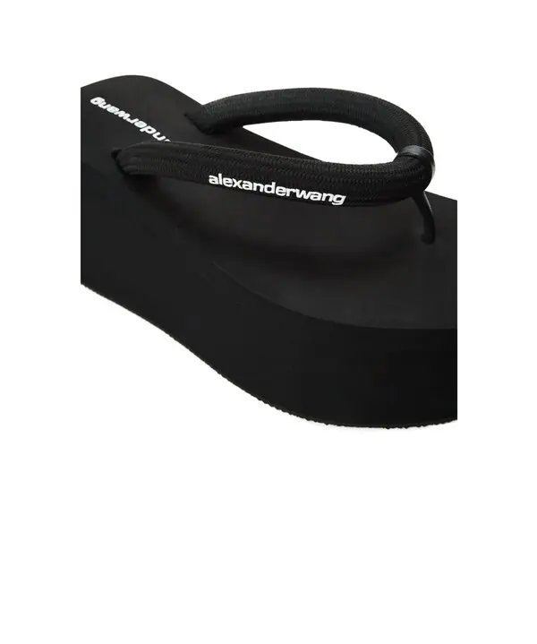 Alexander Wang Jenna Thong Platform Sandals - Black