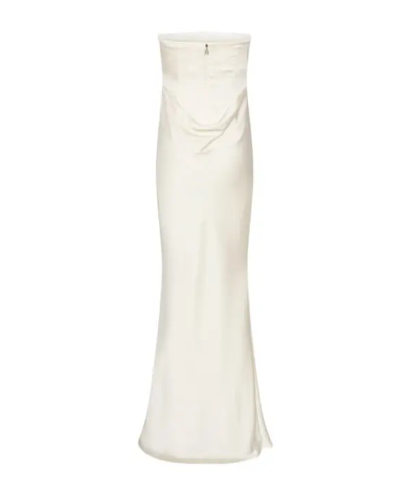 ROTATE BY BIRGER CHRISTENSEN Corsage Draped Long Dress - No