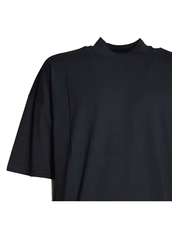 JIL SANDER Mock-neck T-shirt - Black