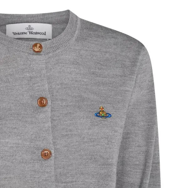 VIVIENNE WESTWOOD Orb Button Cardigan - Gray