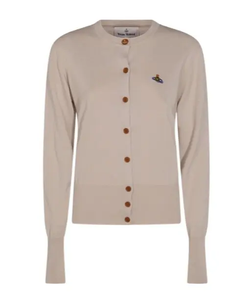 VIVIENNE WESTWOOD Orb Button Cardigan - Nude