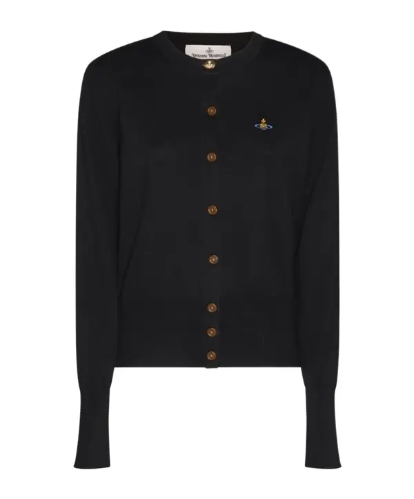 VIVIENNE WESTWOOD Orb Button Cardigan - Black