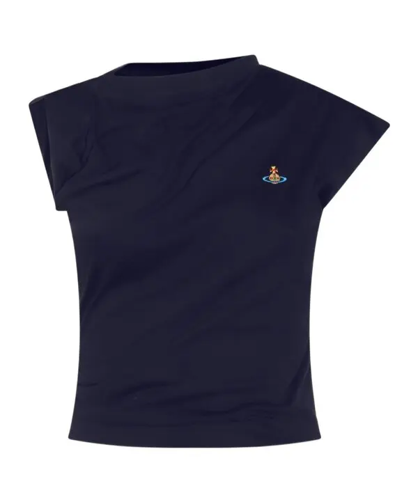 VIVIENNE WESTWOOD Orb Logo Sleeveless Top - Navy