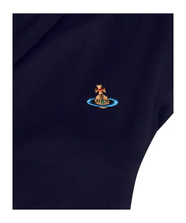 VIVIENNE WESTWOOD Orb Logo Sleeveless Top - Navy