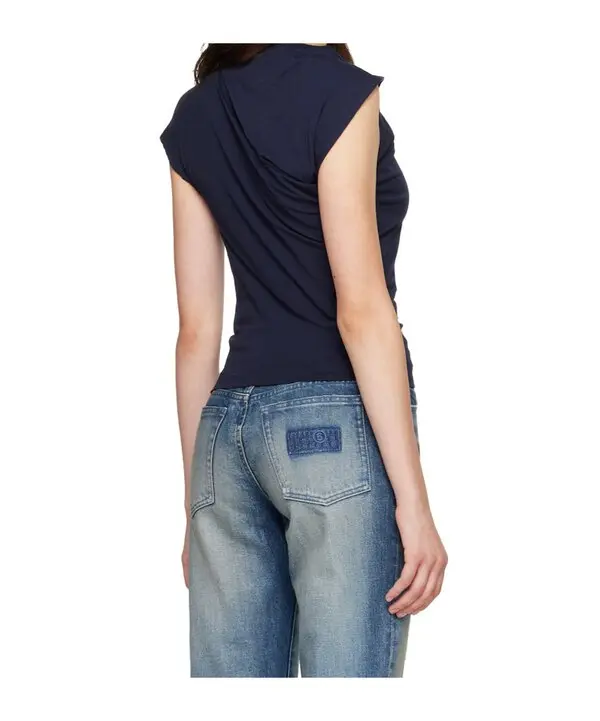 VIVIENNE WESTWOOD Orb Logo Sleeveless Top - Navy