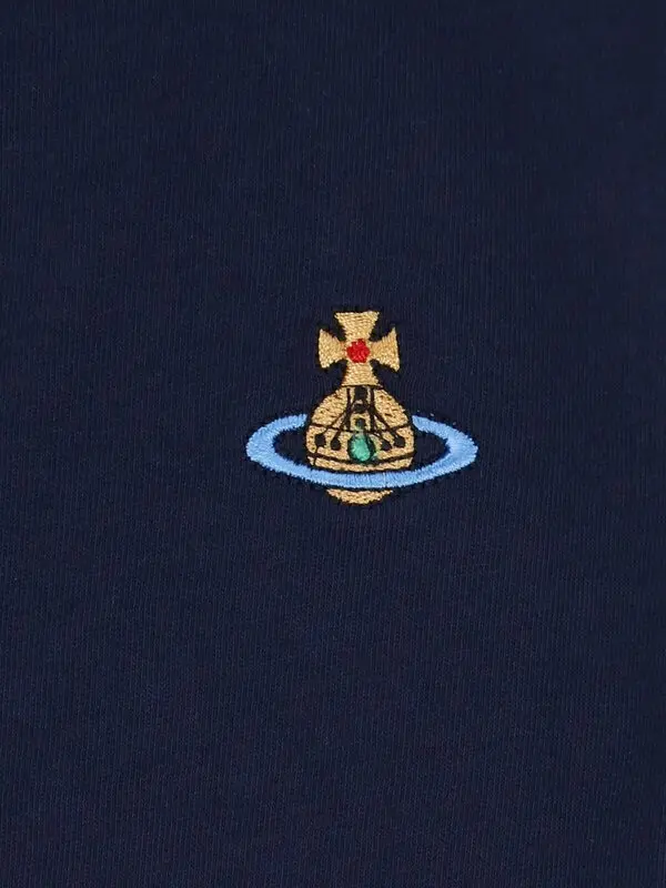 VIVIENNE WESTWOOD Orb Logo Sleeveless Top - Navy