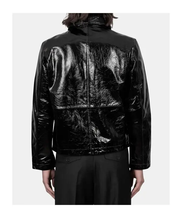 SUNFLOWER Leather Lapel Jacket