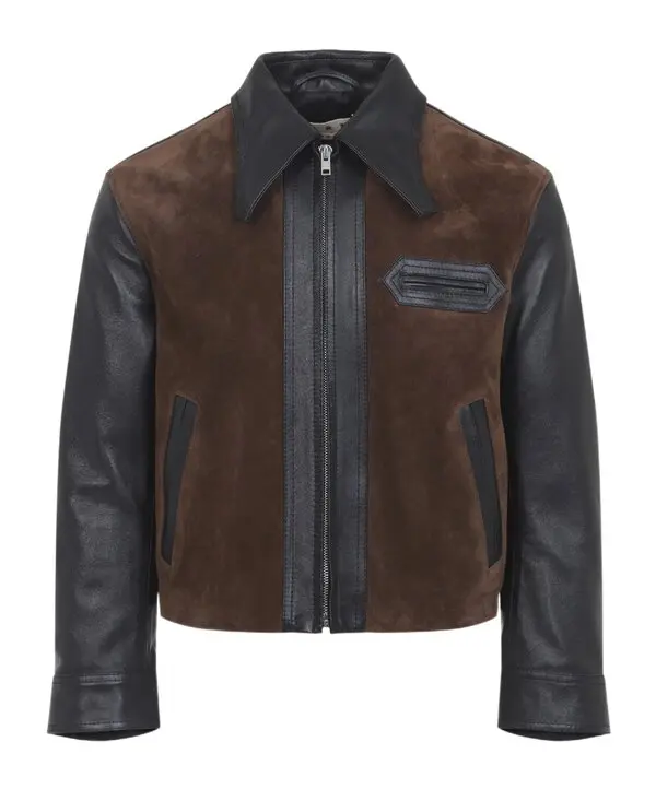 Marni Zip-up Paneled Jacket - Black