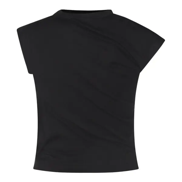 VIVIENNE WESTWOOD Orb Logo Cap Sleeve Top - Black