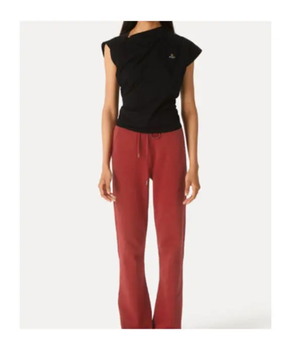 VIVIENNE WESTWOOD Orb Logo Cap Sleeve Top - Black