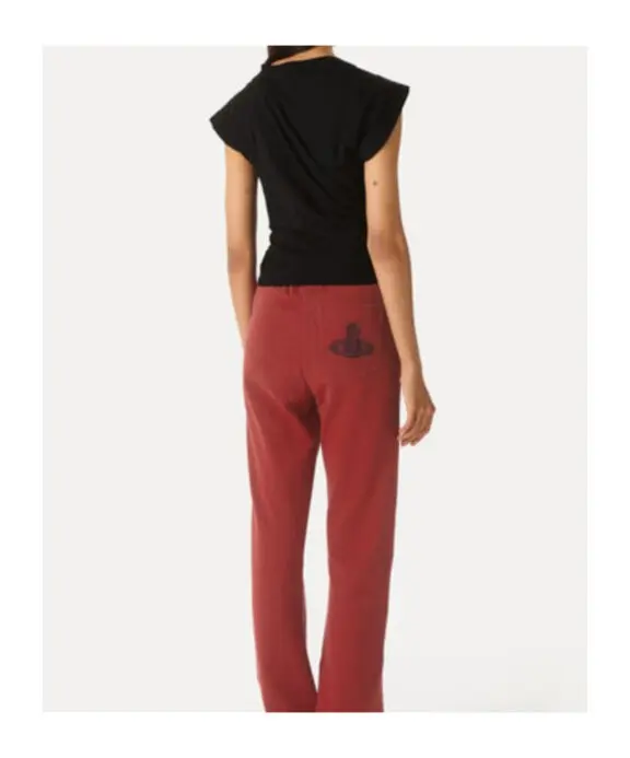 VIVIENNE WESTWOOD Orb Logo Cap Sleeve Top - Black