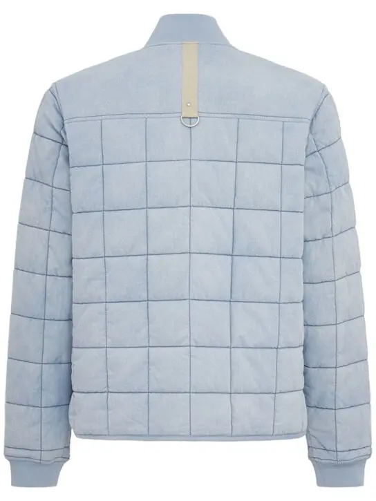 Moose Knuckles Quilted Bomber Jacket - Gray