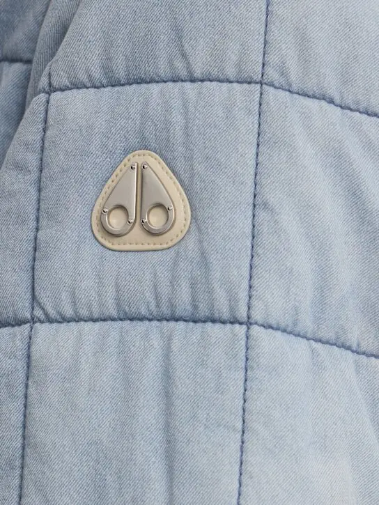 Moose Knuckles Quilted Bomber Jacket - Gray