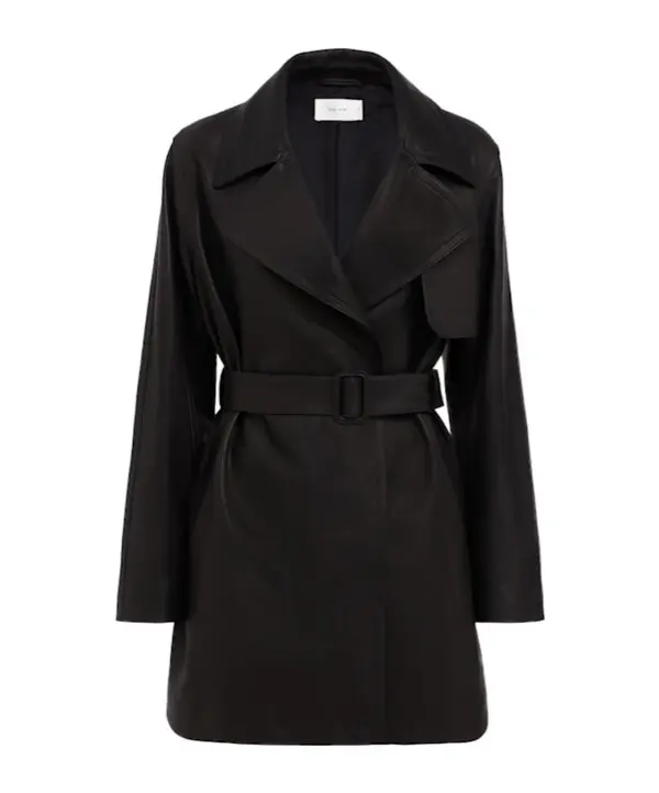 THE ROW Siempre Soft Calf Leather Short Coat