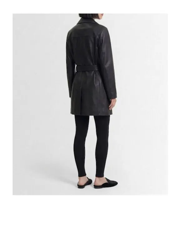 THE ROW Siempre Soft Calf Leather Short Coat