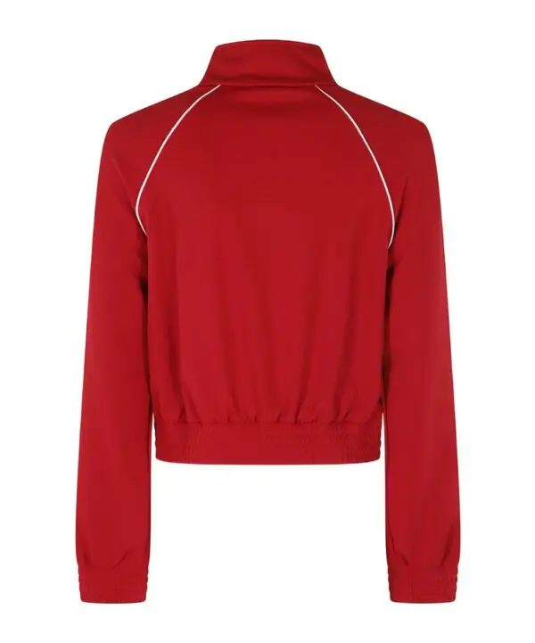 SPORTY  RICH Sporty & Rich Long-sleeved Zip-up Sweatshirt