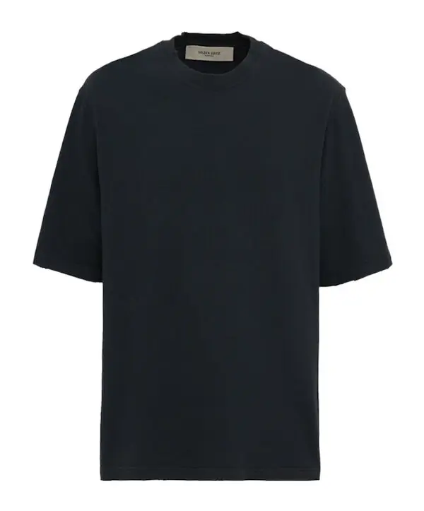 GOLDEN GOOSE Relaxed Cotton Jersey T-shirt - Black