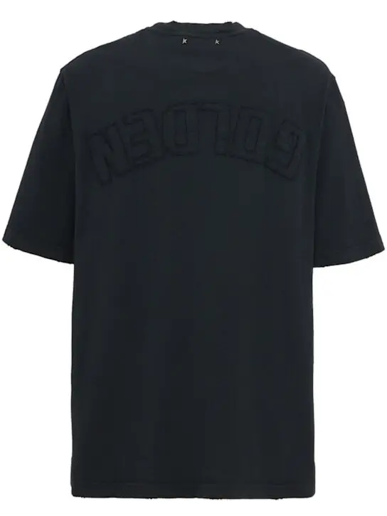 GOLDEN GOOSE Relaxed Cotton Jersey T-shirt - Black