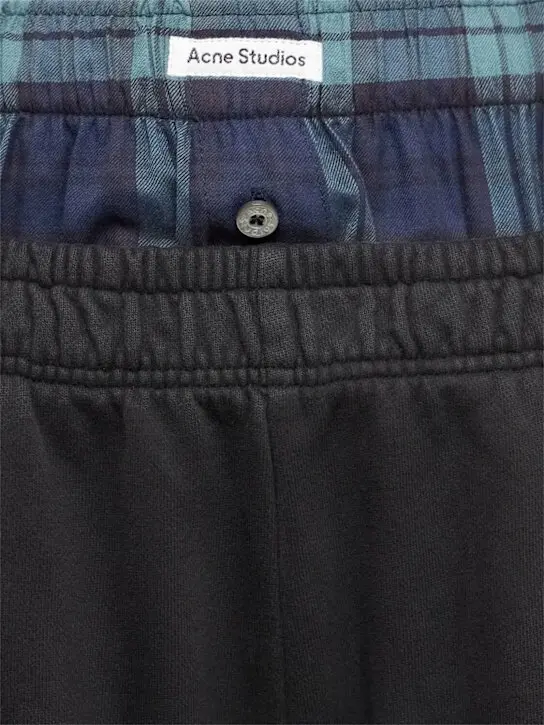 Acne Studios Organic Cotton Drawstring Wide Leg Pants