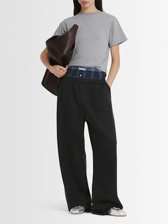 Acne Studios Organic Cotton Drawstring Wide Leg Pants