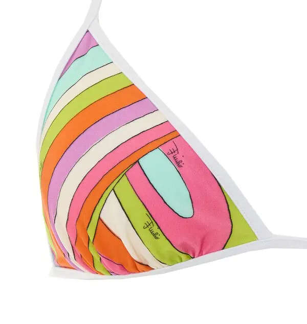Emilio Pucci Reversible Triangle Bikini Top