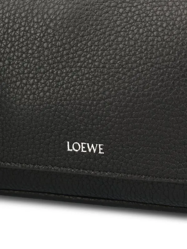 Loewe Logo Embossed Zipped Messenger Bag