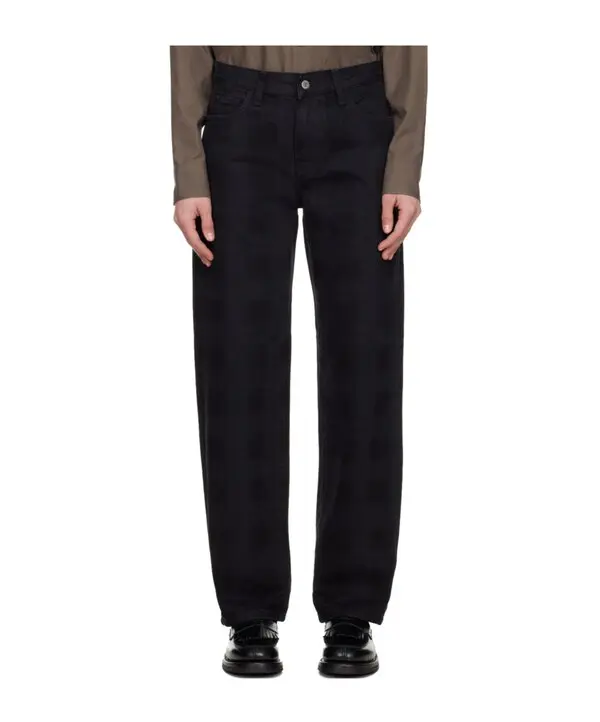 Carhartt Work In Progress Logo-patch Check Jeans