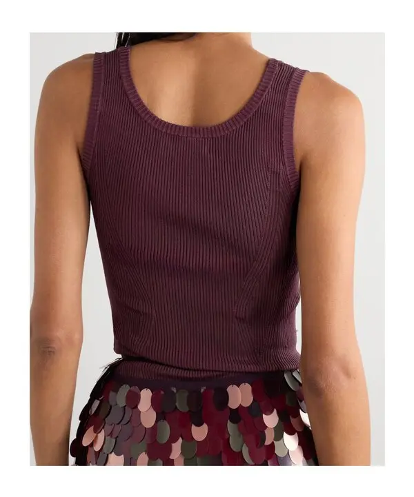 Dries Van Noten Ribbed Stretch-knit Tank
