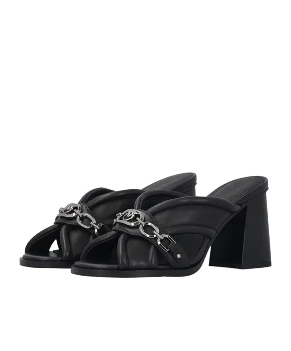 Pinko Chain Detail Open-toe Heeled Pumps