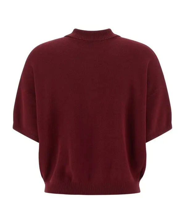 ROTATE BY BIRGER CHRISTENSEN Knitted Polo Top - No