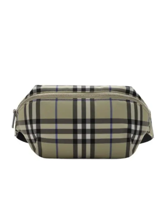 Burberry Check Belt Bag - Moss Beige