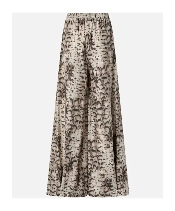 Pinko Printed Wide-leg Trousers