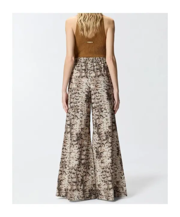 Pinko Printed Wide-leg Trousers