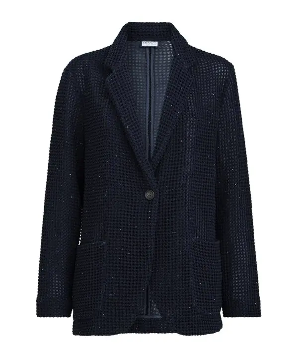 Brunello Cucinelli Long-sleeved Blazer With Notched Lapel