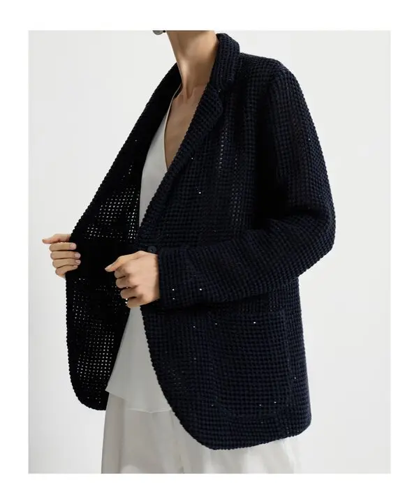 Brunello Cucinelli Long-sleeved Blazer With Notched Lapel