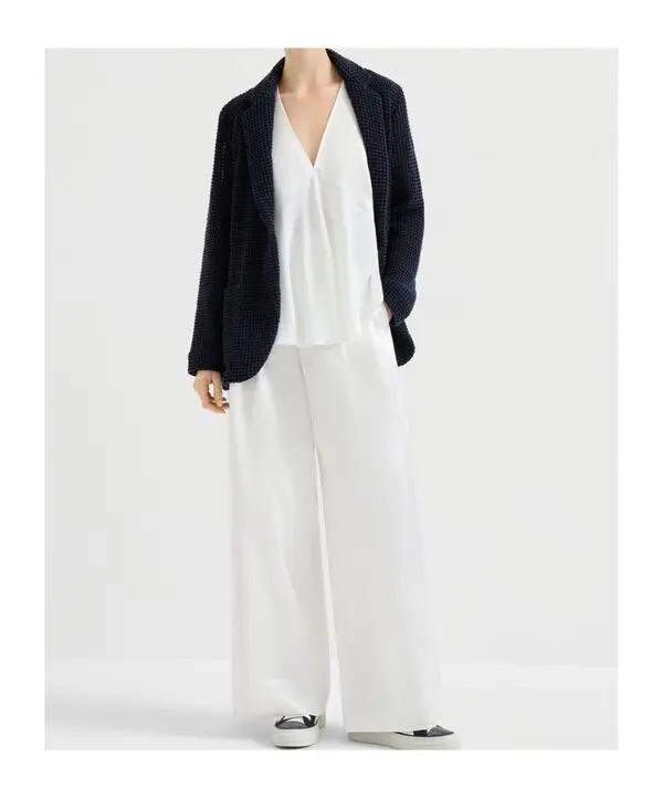 Brunello Cucinelli Long-sleeved Blazer With Notched Lapel