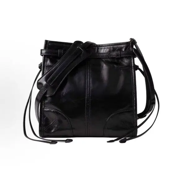Prada Bonnie Leather Mini Shoulder Bag - Black