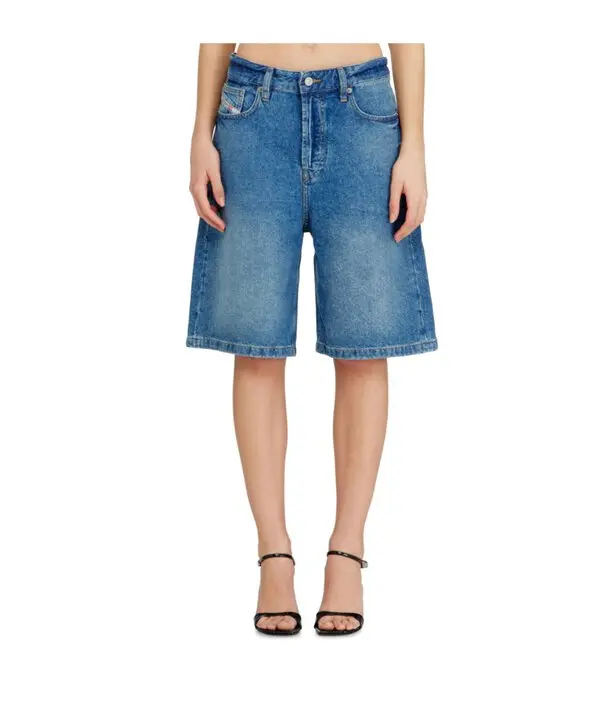 DIESEL® D-sire High-waisted Five-pocket Denim Shorts - Blue