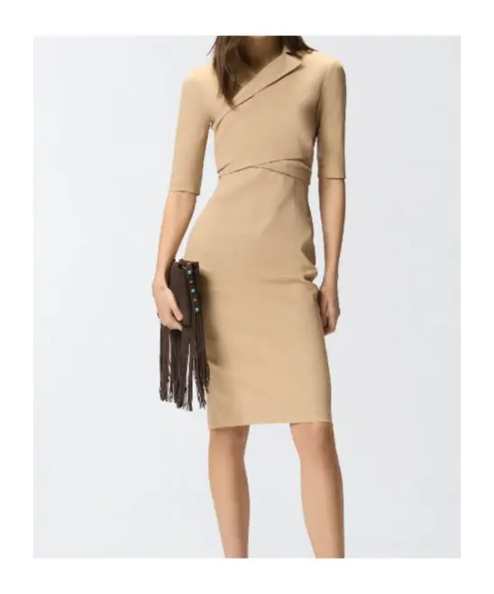 Pinko Bow Detailed Slim-fit Midi Dress - No