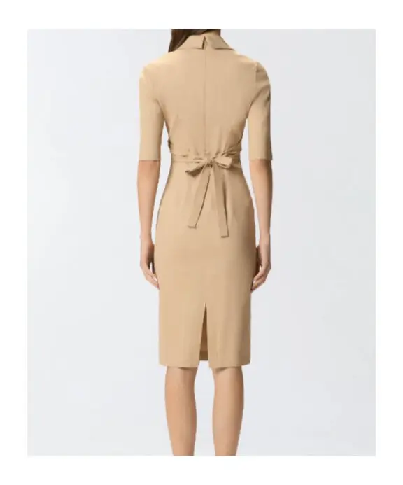 Pinko Bow Detailed Slim-fit Midi Dress - No
