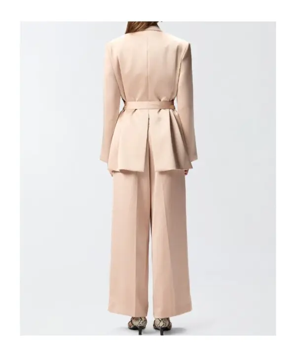 Pinko Long Sleeve Tie-belt Jacket
