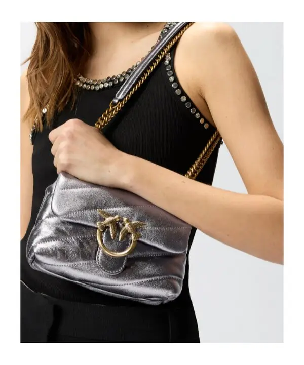 Pinko Quilted Chain Crossbody Bag
